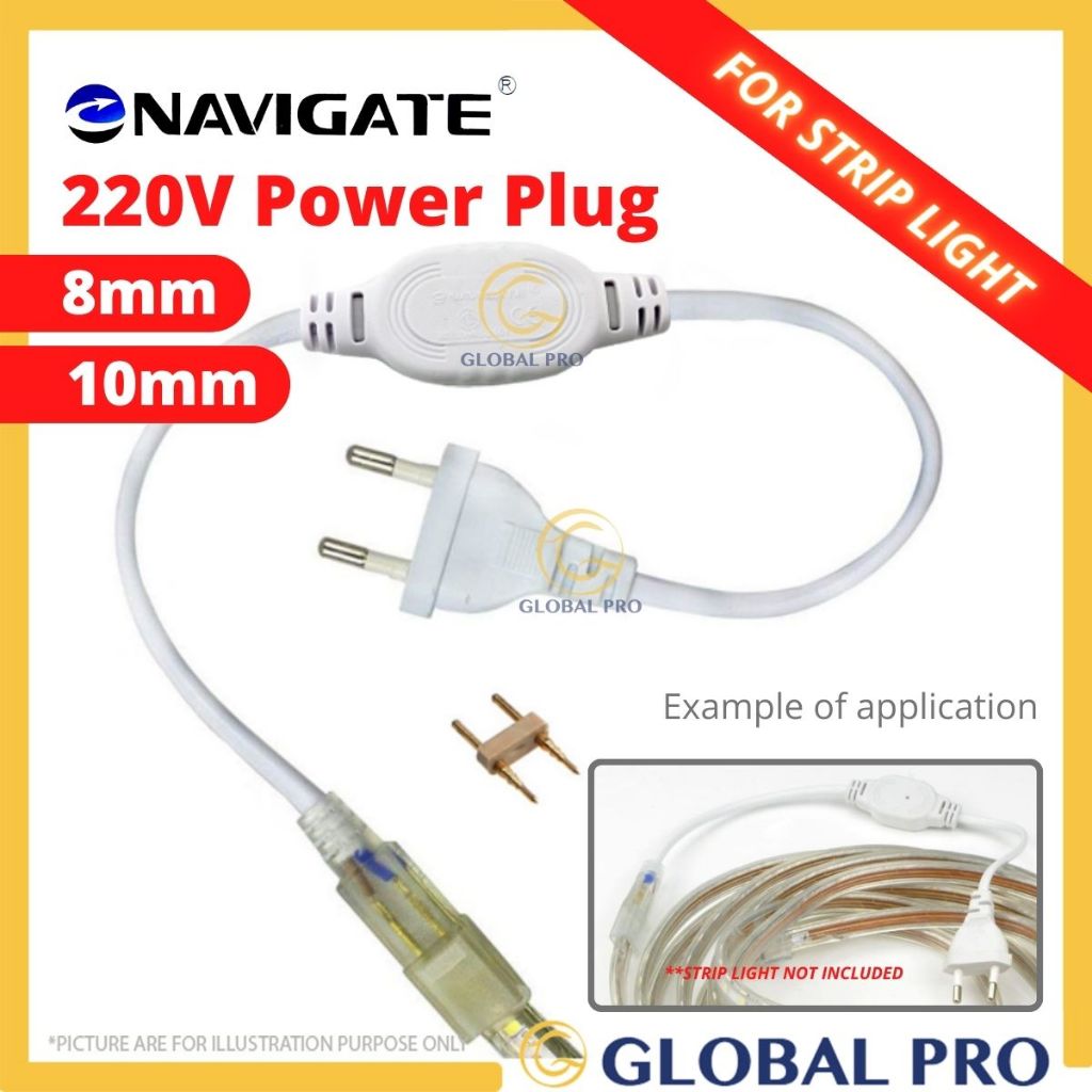 AC220 8MM/10MM Power Supply Adapter For Led Neon Strip Power Supply ...