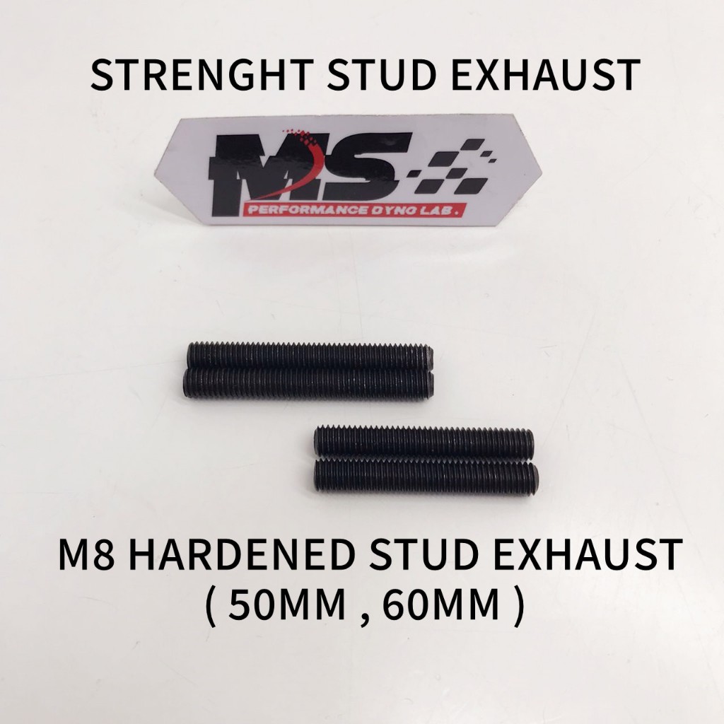 NLK Stud Exhaust M8 Strenght Hardened Stud 50MM/60MM (Set) | Shopee ...