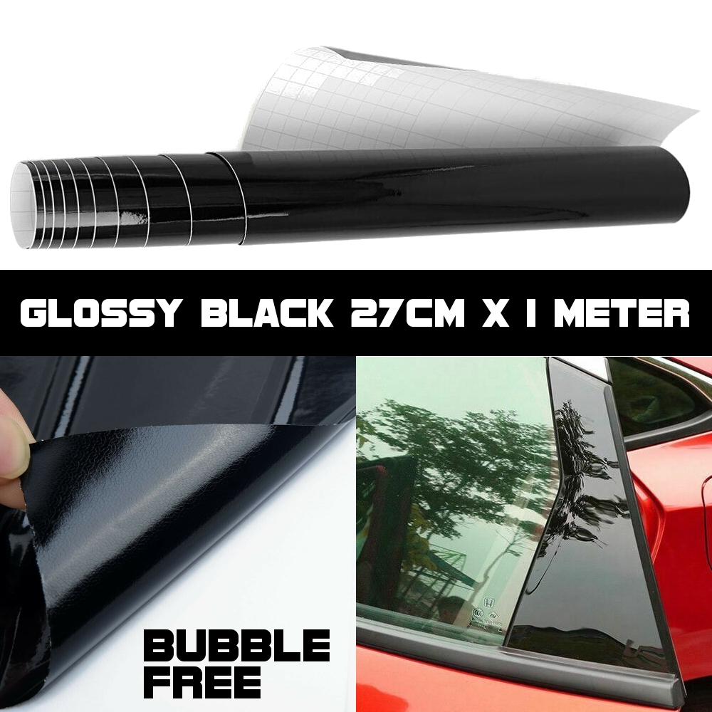 Car Bonnet Racing Vinyl Cover Stripe Door Pillar Side Mirror Cover Wrap ...