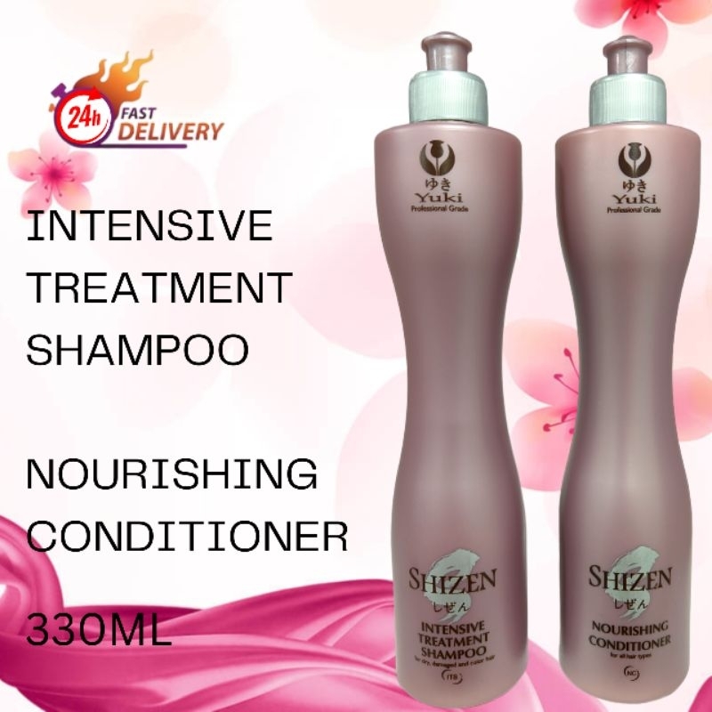 SHIZEN Intensive Treatment Shampoo /Nourishing Conditioner 330ml ...