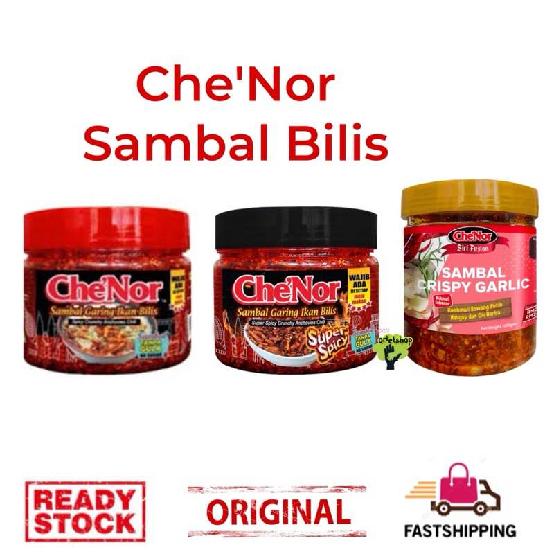 SAMBAL GARING IKAN BILIS CHE NOR SUPER SPICY 150G | Shopee Malaysia