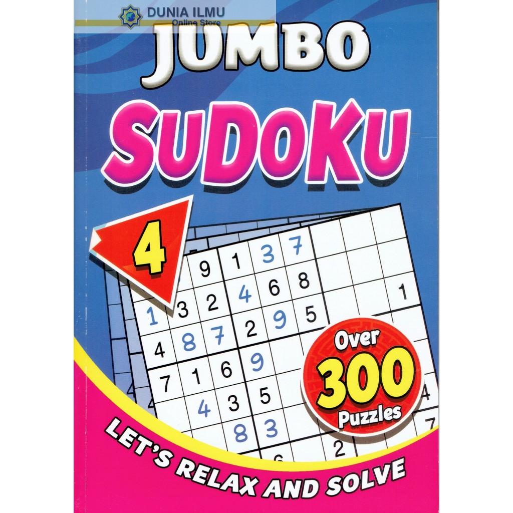 JUMBO SUDOKU 4 OVER 300 PUZZLES ( LET'S RELAX AND SOLVE ) | Shopee Malaysia