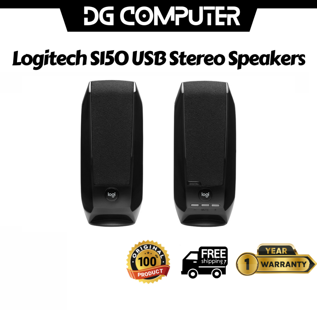 Logitech S150 USB Stereo Speakers - Small Compact Design for Desktop or ...