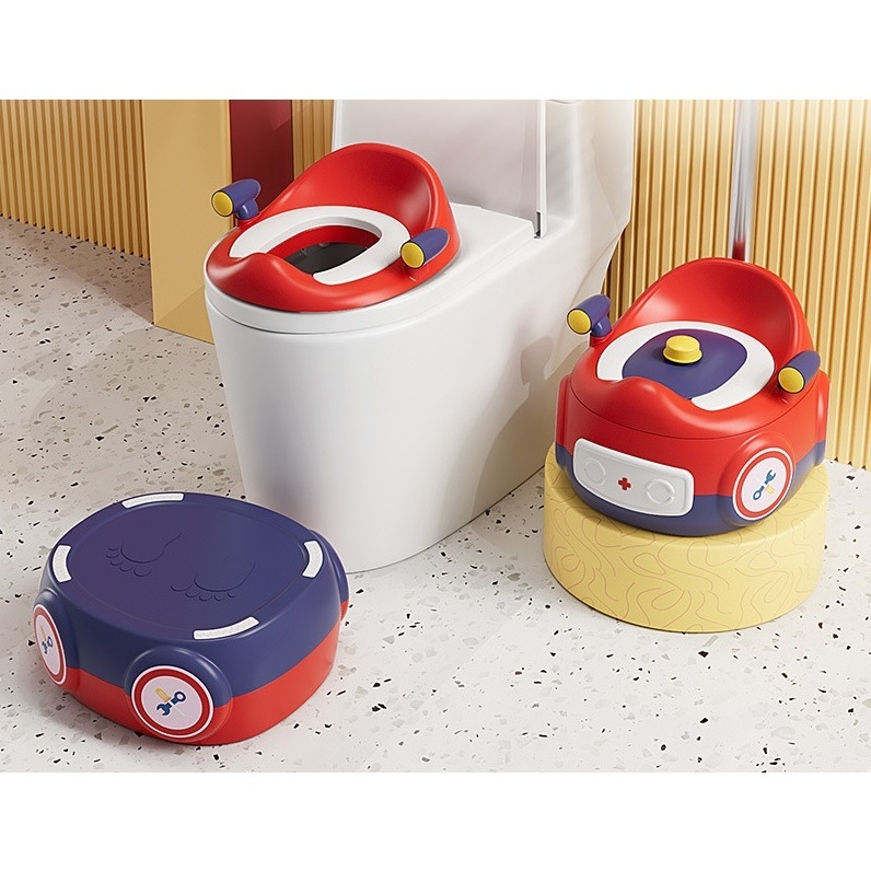 MULTIFUNCTION Children Toilet Train with Cover Kids Potty with Foot ...