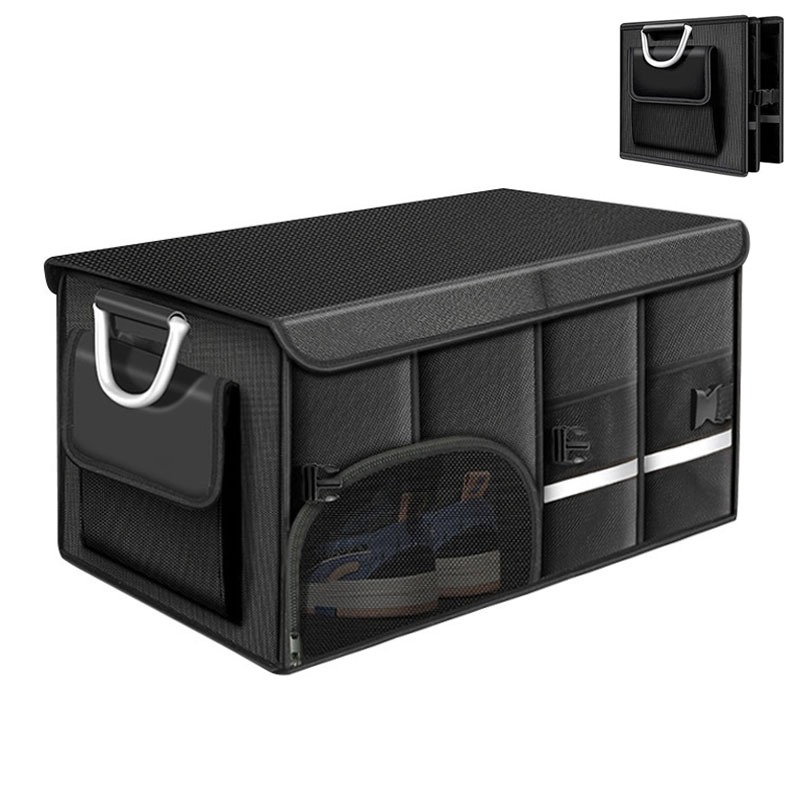 Car Trunk Organizer with Lid Collapsible Car Trunk Storage Organizer ...
