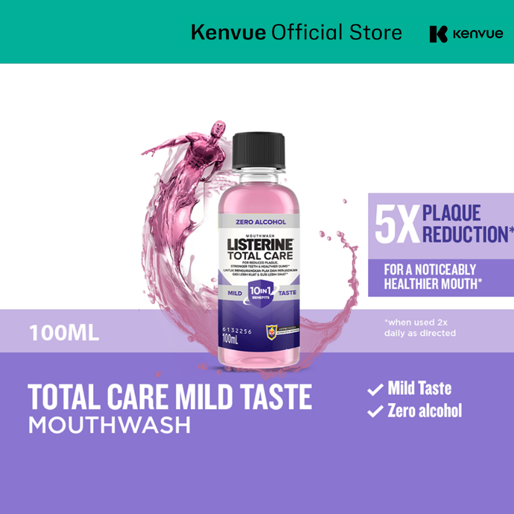 Listerine Total Care Mild Taste Mouthwash 100ml | Shopee Malaysia