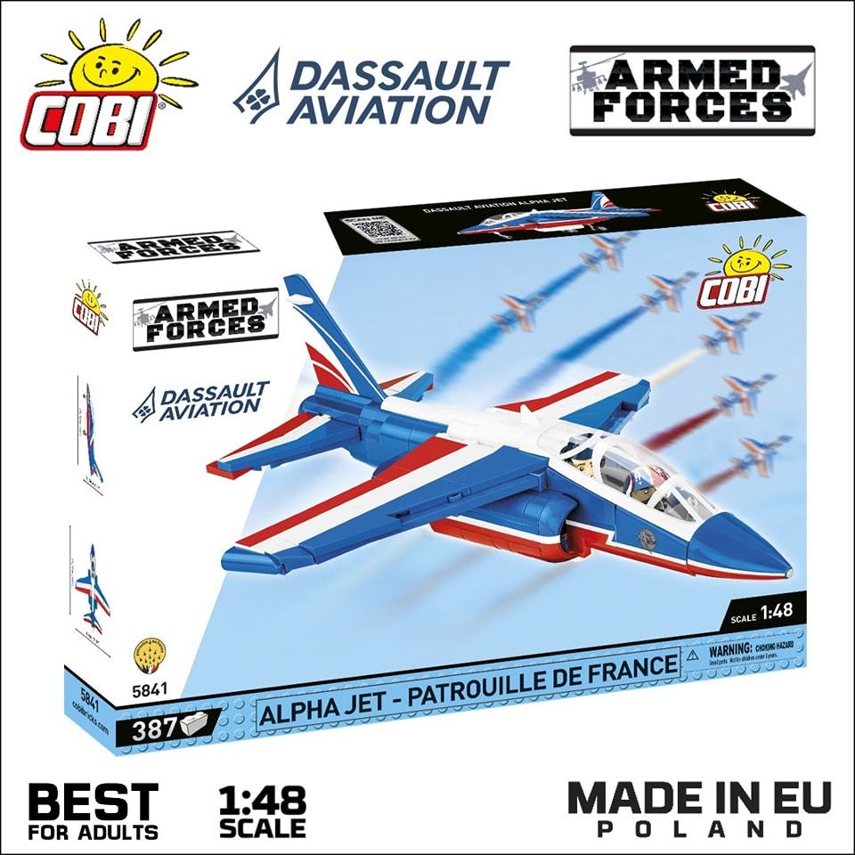 COBI Alpha Jet – Official Patrouille de France Aerobatic Jet – LEGO ...