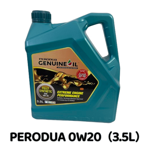 PERODUA 0W-20 3.5L GREEN PACKING FULLY SYNTHETIC ENGINE OIL 0W20 3.5L | Shopee Malaysia