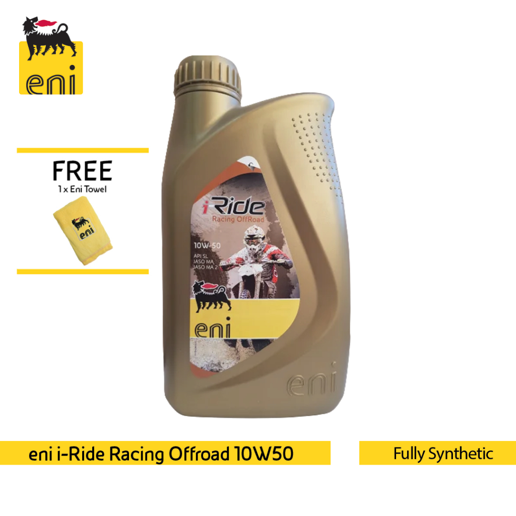 Eni i-Ride Racing Offroad 10W50 Fully Synthetic Motorcycle Engine Oil ...
