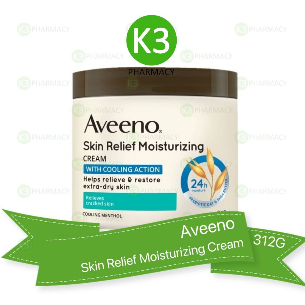Aveeno Skin Relief Moisturizing Cream (312G) | Shopee Malaysia