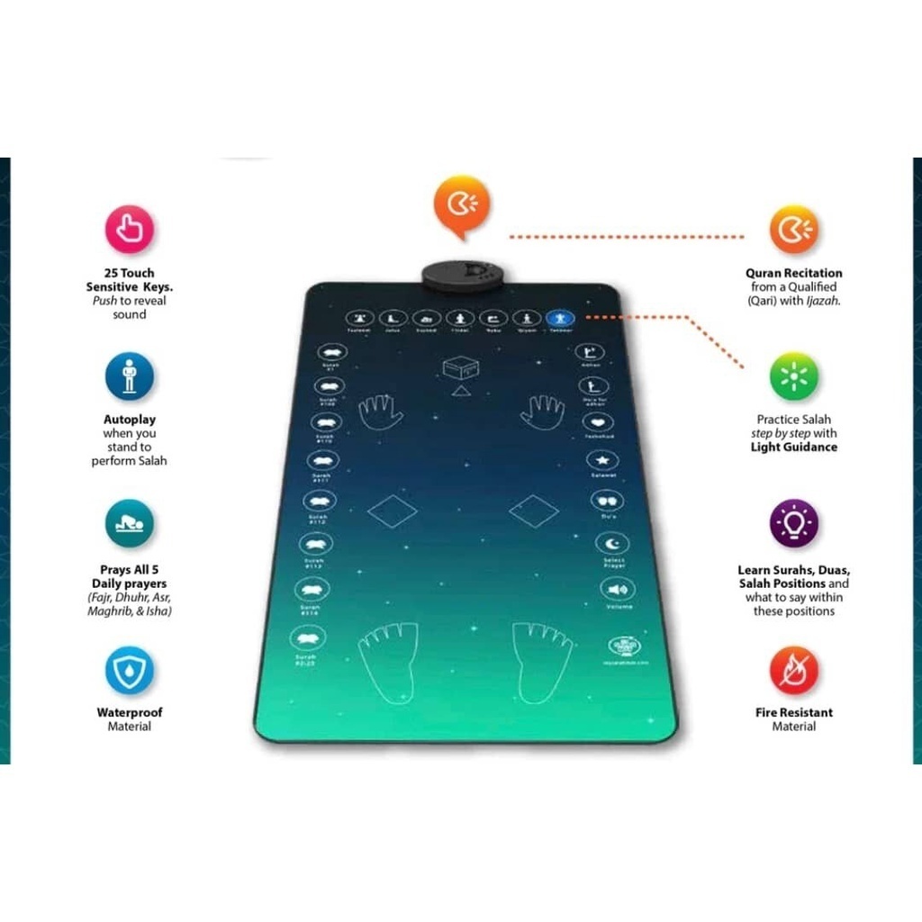 Electronic prayer mat Sejadah Elektronik Muslim Kids Smart Praying ...