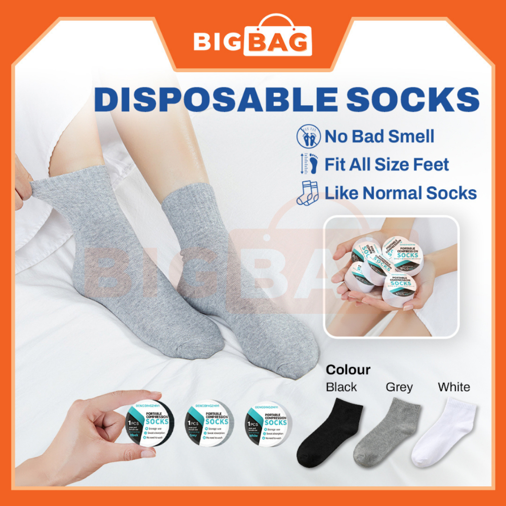 Disposable Socks Travel Compression Socks Cotton Socks Stokin Pakai ...