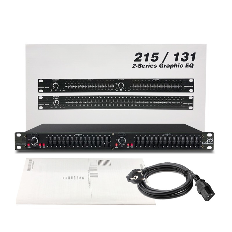 EQ 215 2x15 band professional equalizer with independent high-pass ...