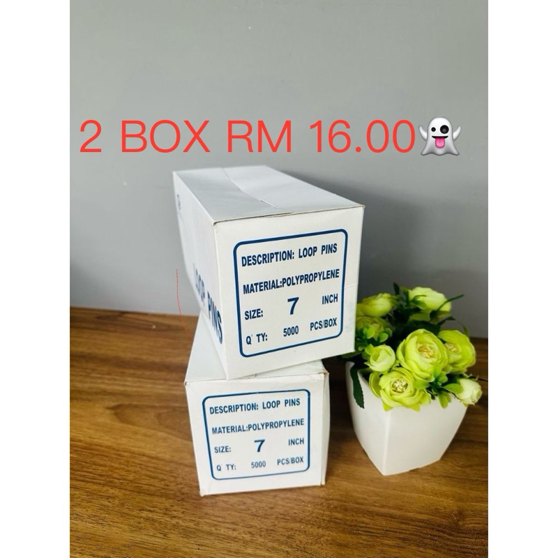 *CLEAR STOCK BUY 1 FREE 1* 7" LOOP LOCK PINS/ PRICE TAG PINS 5000 PCS ...