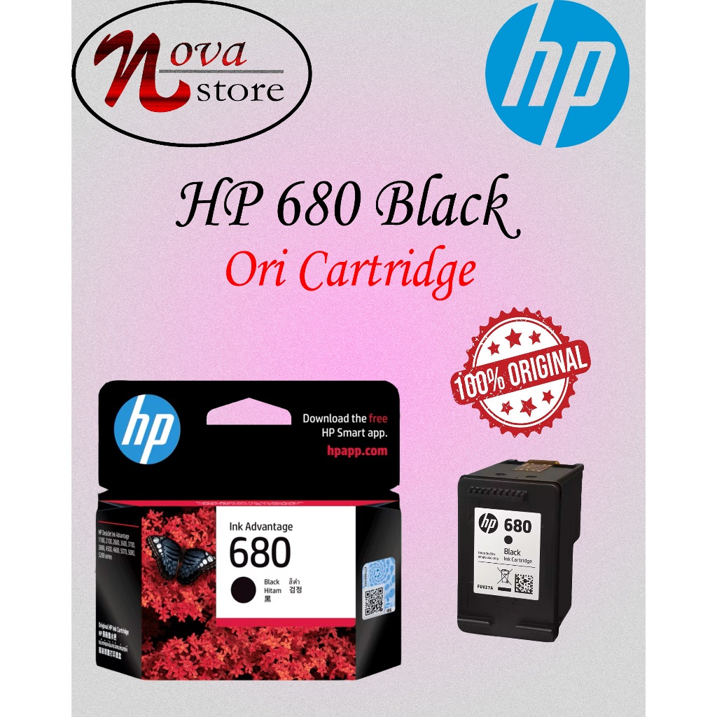 HP 680(Black)/(Color) DeskJet Ink Advantage Cartridge | Shopee Malaysia