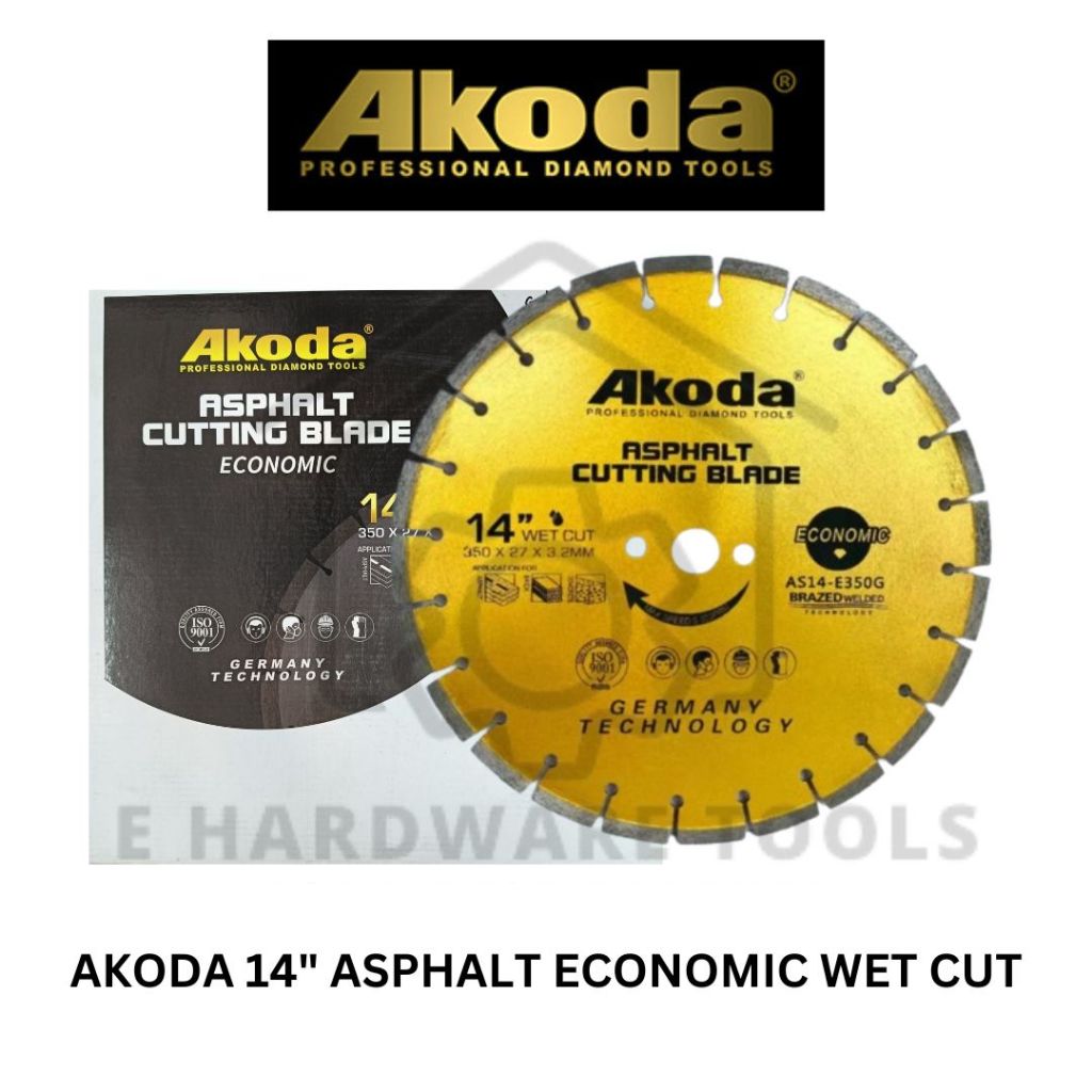 AKODA 14” Economic Asphalt cutting blabe Diamond Saw Blade Cutting Disc ...