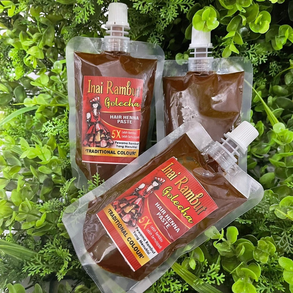 Inai Rambut Golecha | Hair Henna Paste Traditional colour | Shopee Malaysia