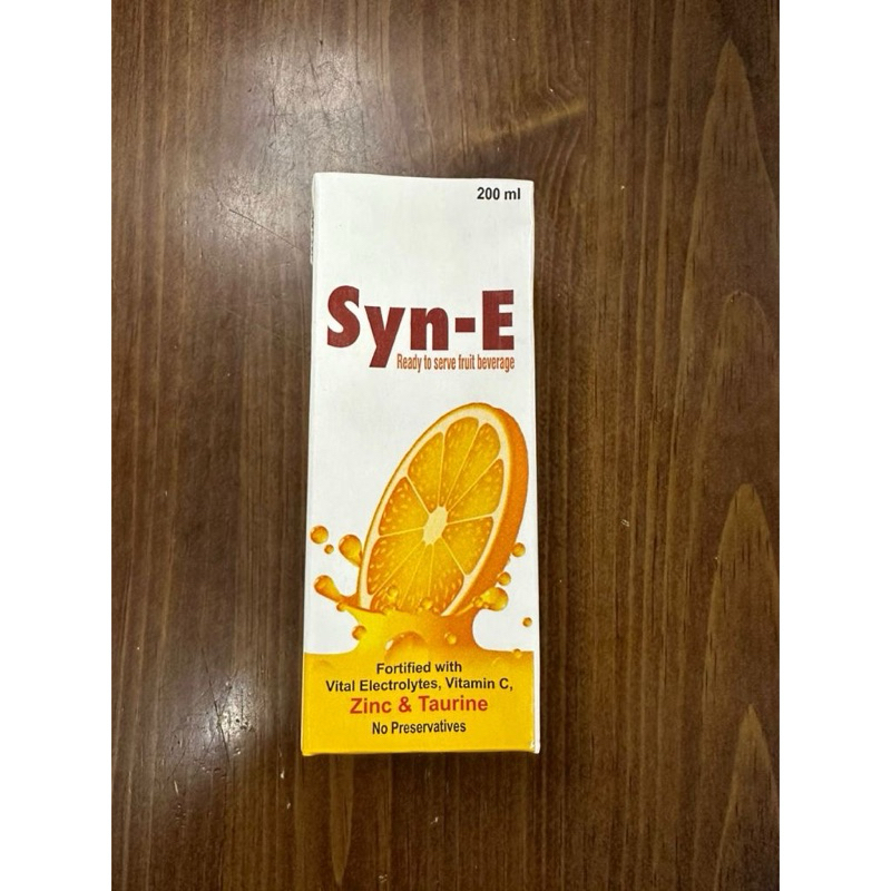 Syn E ORS ready to serve fruit beverage 200ml x 30 units (Exp:08/2026 ...