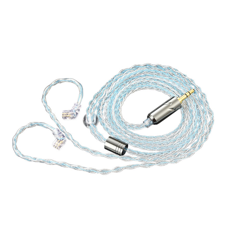 QKZ T1 8 Core Silver Plated HiFi Earphone Upgrade Cable QDC MMCX Pin ...