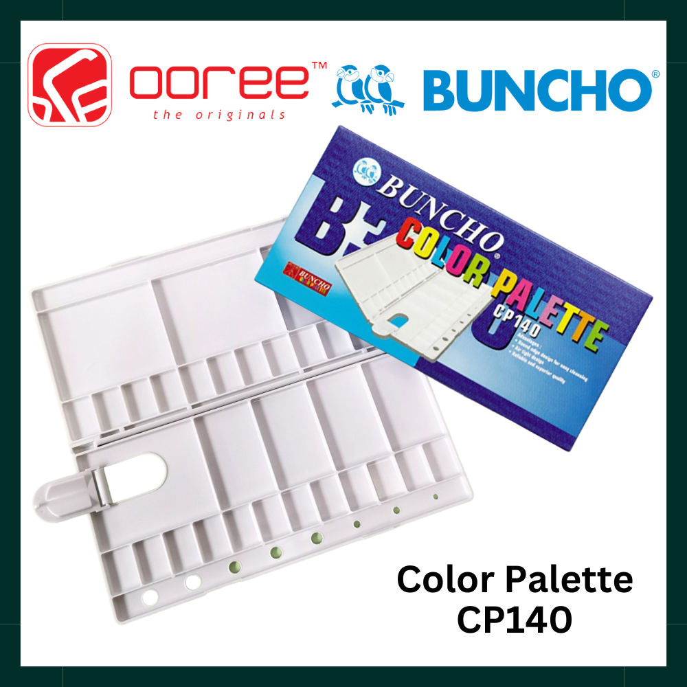 BUNCHO COLOUR PALETTE CP140 ROUND EDGE DESIGN EASY CLEANSING AIR TIGHT ...
