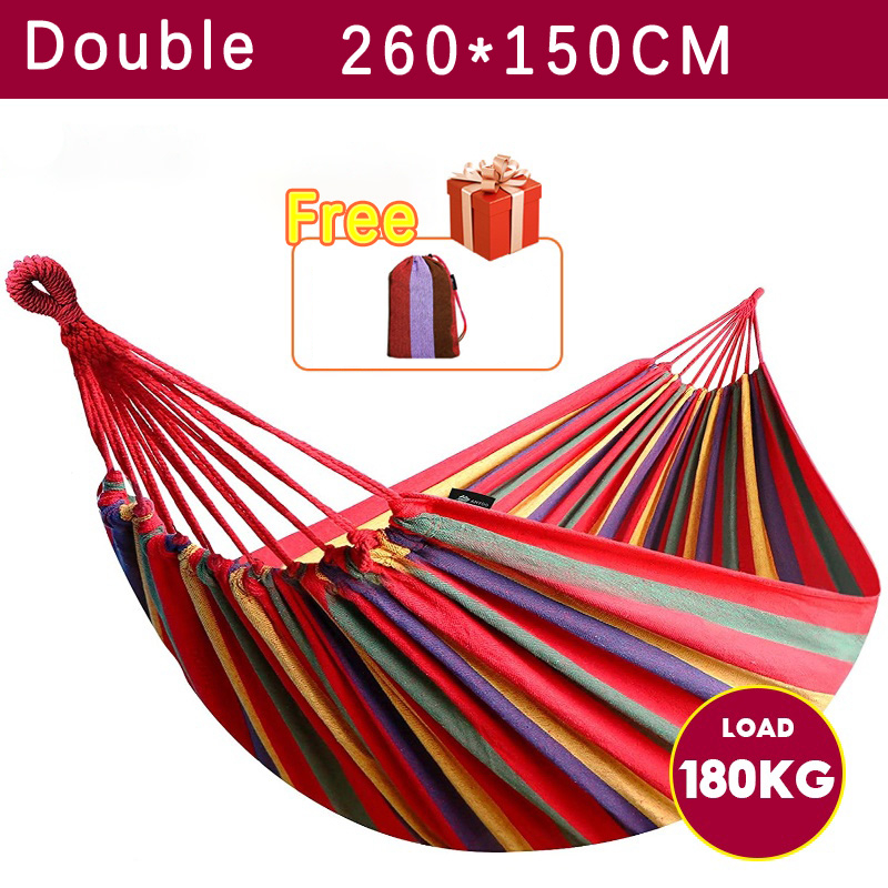 Hammock Double Wide Thick Canvas Portable outdoor Fabric Camping ...