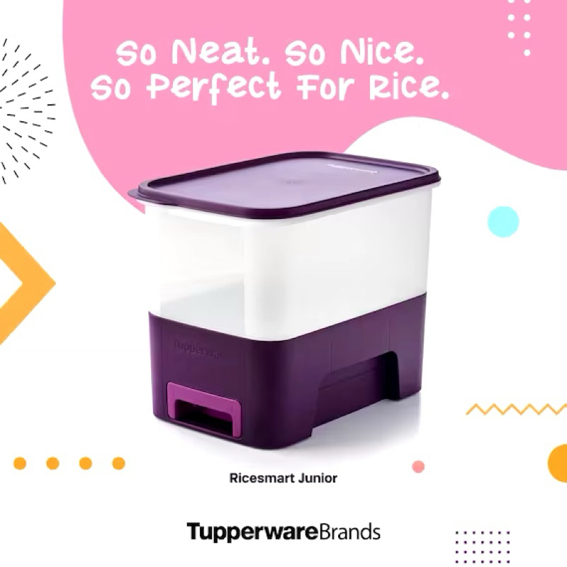 🔥READY STOCK🔥 Original Tupperware Rice Smart Junior Tupperware 5KG with ...