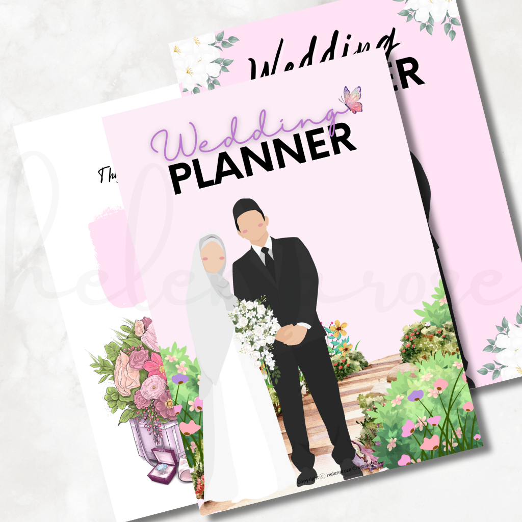 Wedding Planner Printable PDF Checklist Kahwin Tunang Nikah Boleh Cetak ...