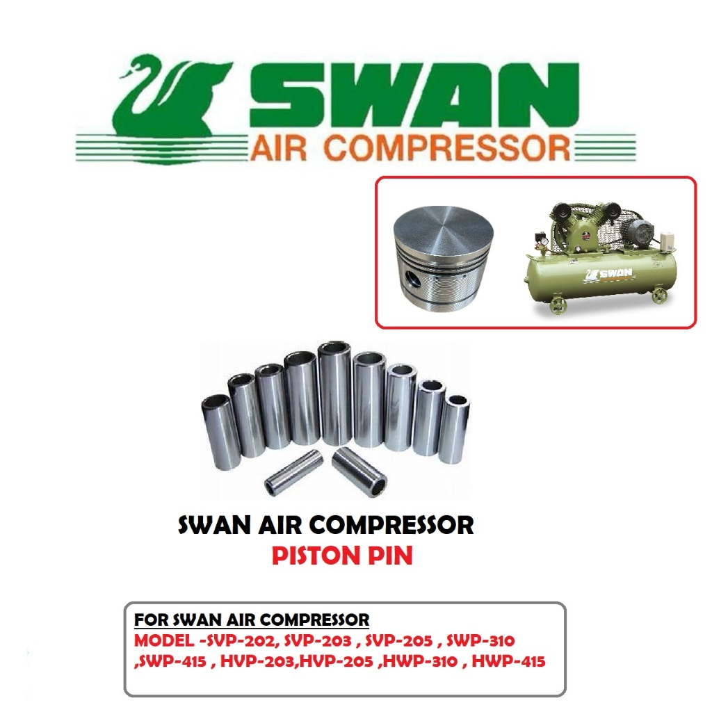 [ORIGINAL] SWAN AIR COMPRESSOR PISTON PIN SPARE PARTS 2HP-15HP | Shopee ...