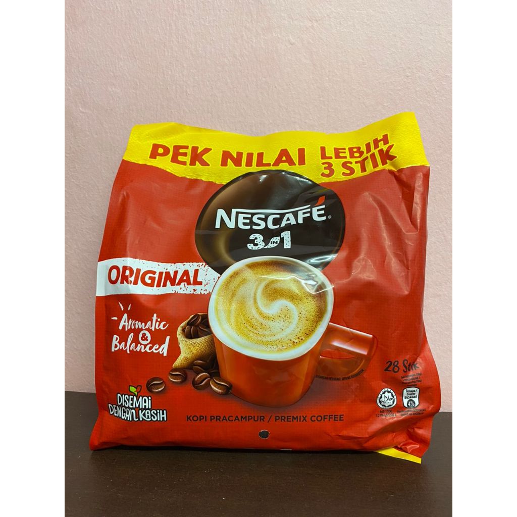 Nescafe Blend & Brew Original 3 in 1)/Extra 3s ( Expire 31/08/2025 ...