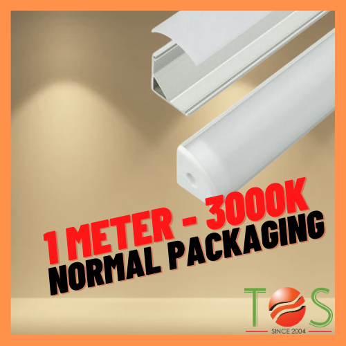 LUMY【0.5M/1M/1.5M/2M】V Shape LED Light Strip Aluminium Profile LED ...