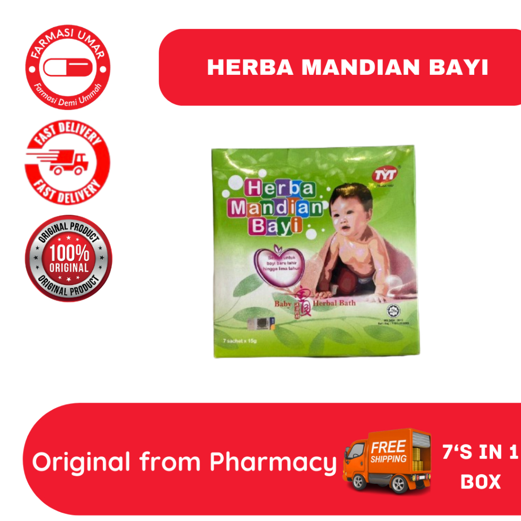 MANDIAN HERBA BAYI TYT ORIGINAL 15g x 7 sachet (untuk baby baru lahir ...