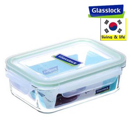 Korean Glass Lock Rectangular (Glass Sealed Container Box) | Shopee ...