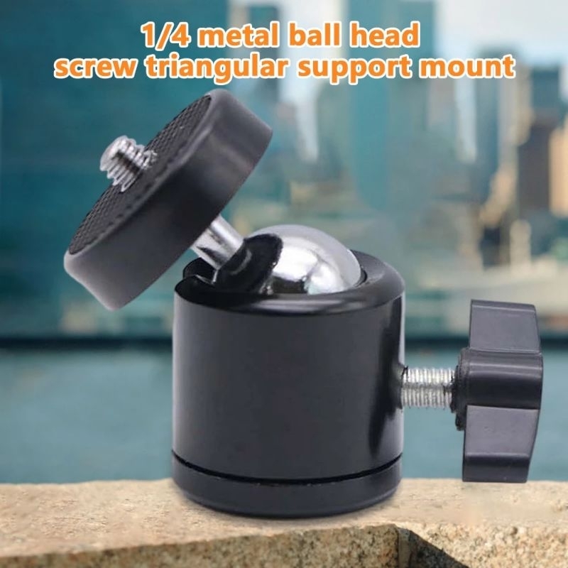 1/4" Ball Head Screw Tripod Mount 360 Rotating Mount Base Adapter for ...