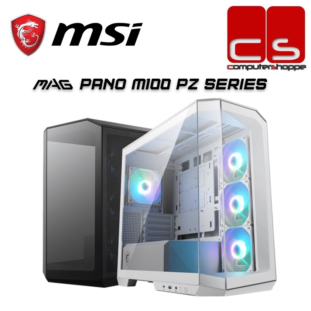 MSI MAG PANO M100R PZ Series Micro-ATX Tower Gaming Casing - Black ...