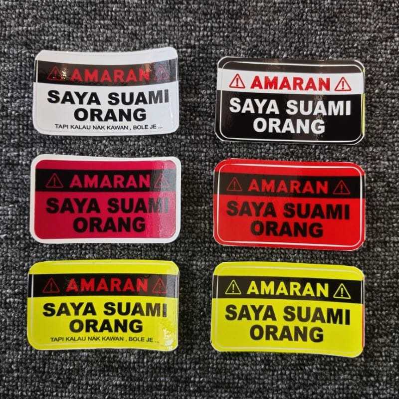 STICKER AMARAN //STICKER SAYA SUAMI ORANG | Shopee Malaysia
