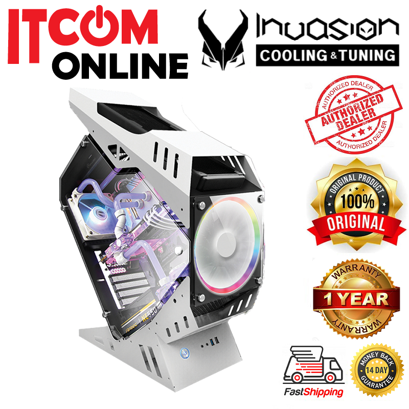 INVASION GT-100 ATX CASING BLACK/WHITE | Shopee Malaysia
