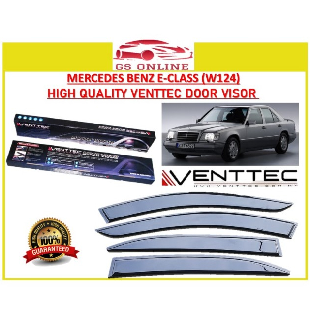 MERCEDES BENZ E-CLASS (W124) 1988 1994 High Quality Venttec Door Visor Window Vent Air Press ...