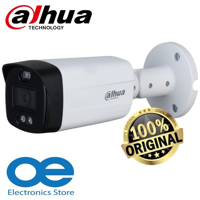 DAHUA HAC-ME1809TH-A-PV Analog 4K Fixed Lens Build In Mic HDCVI 24/7 Full-Color Active ...