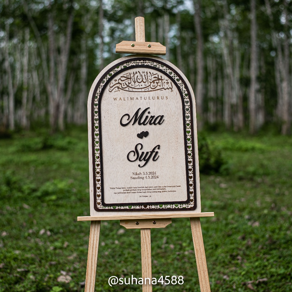 WELCOME BOARD WEDDING RUMI & JAWI BOLEH UBAH FONT YANG ANDA SUKA DAN ...