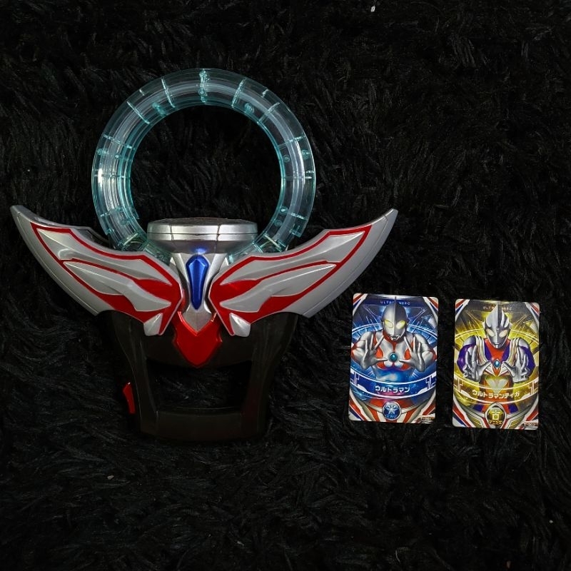 DX Orb Ring & Ultraman + Tiga Ultra Fusion Card Ultraman Orb Bandai ...