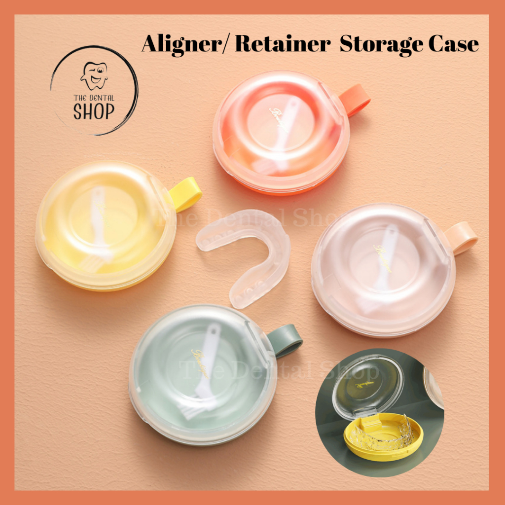 【Ready Stocks】Colourful Retainer Aligner storage box case braces casing ...