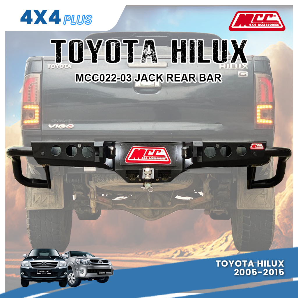 Toyota Hilux Vigo Facelift Rear Jack Bar 2005-2015 Bumper Besi 4X4 ...