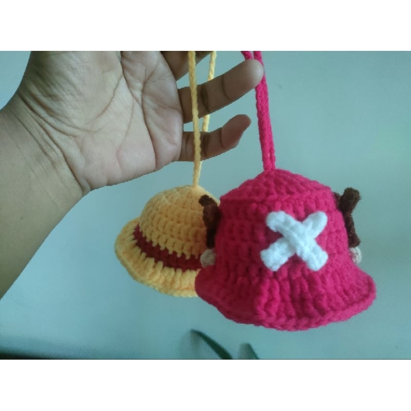 chopper hat mirror keychain (finished product) | Shopee Malaysia