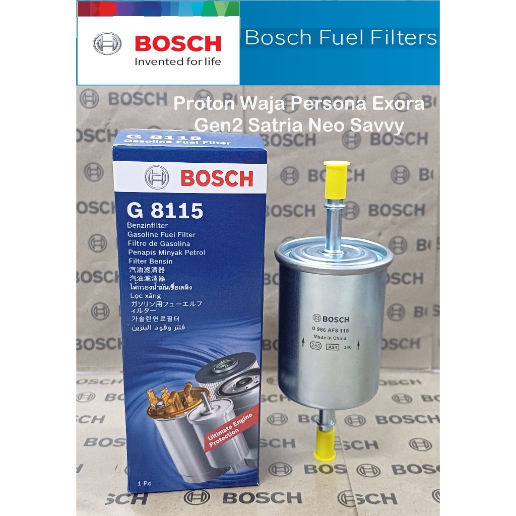 BOSCH FUEL FILTER 0986AF8115 - PROTON WAJA PERSONA EXORA GEN2 BLM ...