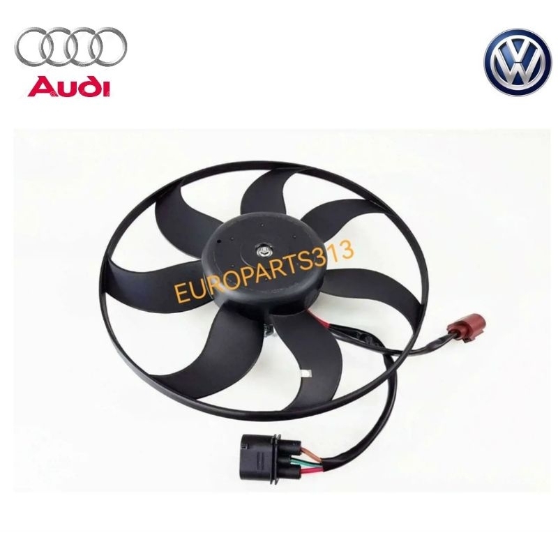 VOLKSWAGEN OEM BIG RADIATOR FAN MOTOR COMPLETE SET GOLF PASSAT JETTA ...