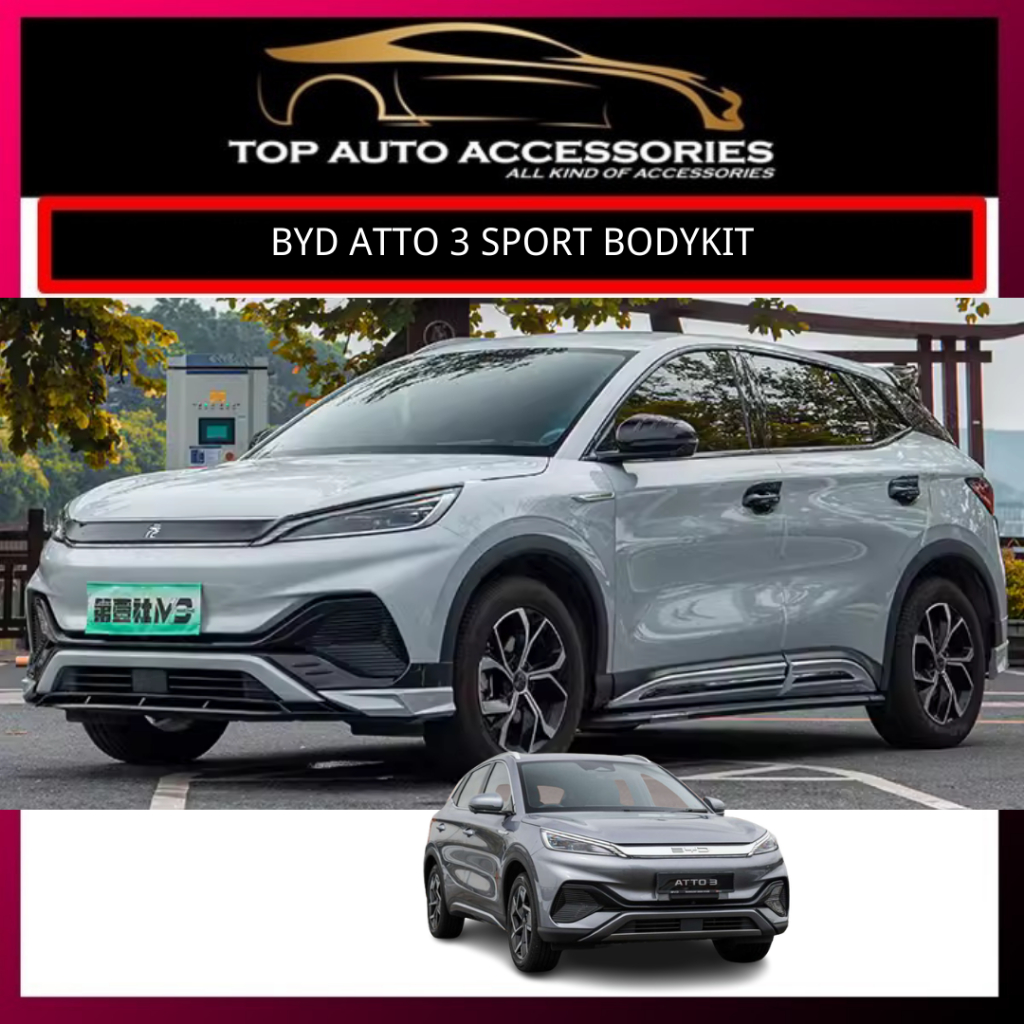 BYD ATTO 3 SPORT BODYKIT WITH SPOILER WITH PAINT PP MATERIAL ATTO3 OEM ...