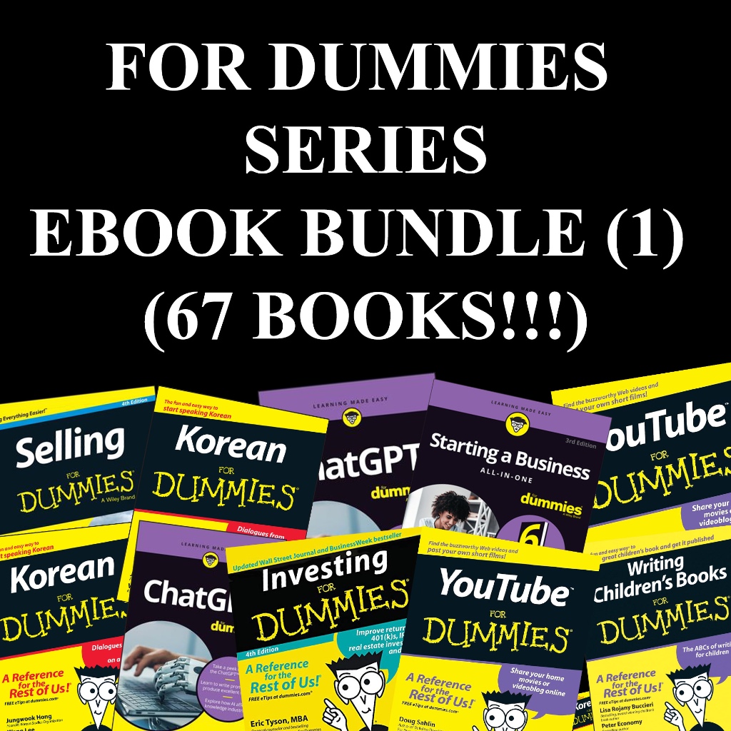 FOR DUMMIES SERIES BUNDLE (1) / (67 BOOKS) | Shopee Malaysia