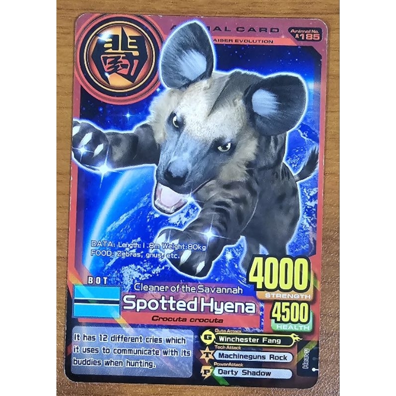 Animal Kaiser Evo 4 Spotted Hyena Animal Card | Shopee Malaysia