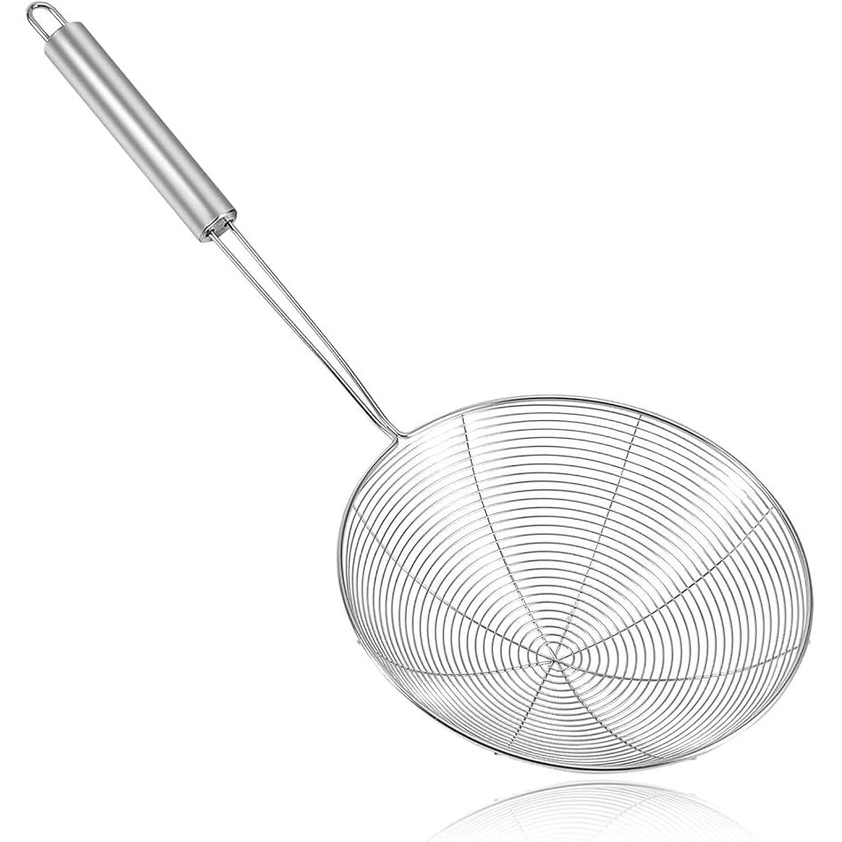 DEEP FRY STRAINER OIL SPIDER SKIMMER (STAINLESS STELL) | Shopee Malaysia