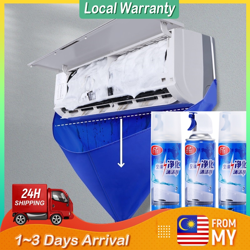 【Fast delivery】500ml Aircond Cleaning Kit With Aircond PVC Material Cleaning Cover and Aircond ...